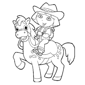 Dora Aventureira para Colorir: +57 Ideias Fofas para Imprimir!
