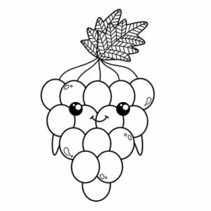Uva para Colorir – 60 Desenhos Fofos para Imprimir Grátis!