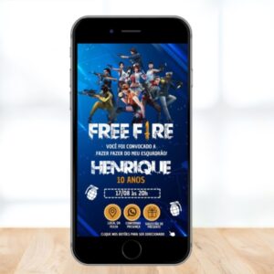 Convite Free Fire – 20 Ideias e Modelos para Imprimir!
