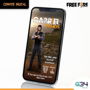 Convite Free Fire – 20 Ideias e Modelos para Imprimir!